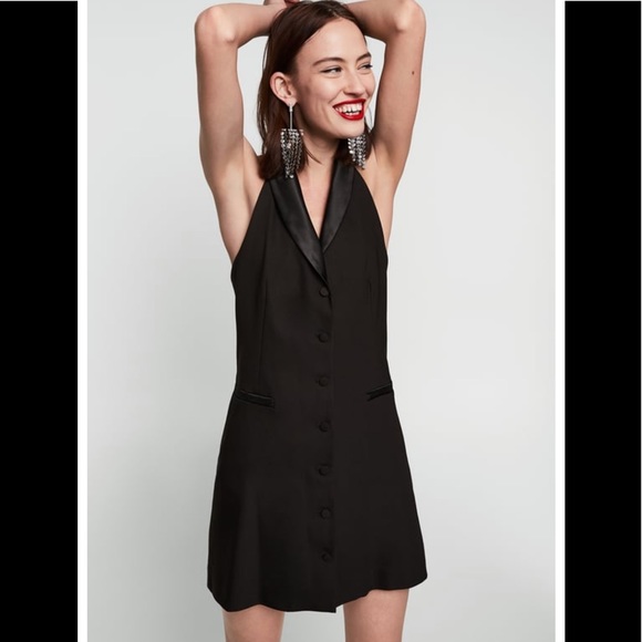 Zara | Dresses | Zara Contrasting Satin Dress | Poshmark